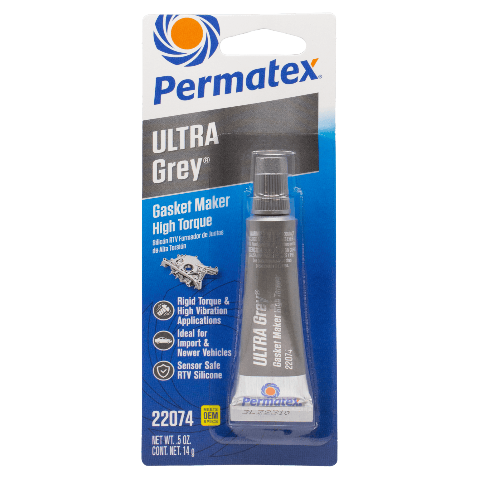 Permatex® Ultra Grey® RTV Silicone Gasket Maker, 13 OZ - Permatex®