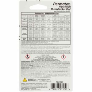 Permatex® High Strength Threadlocker Red, 6 ML | Permatex®
