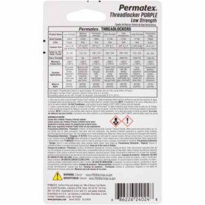 Permatex® Low Strength Threadlocker Purple, 6 ML | Permatex®