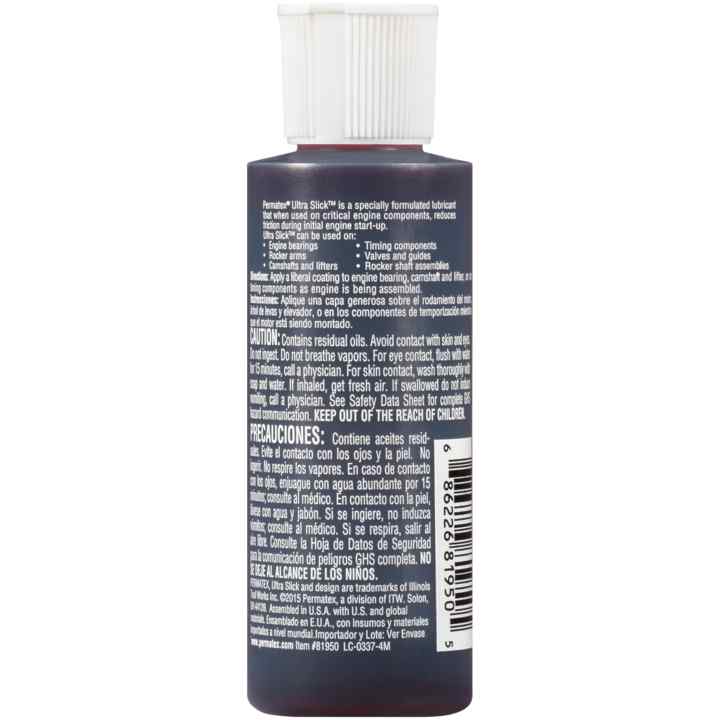 Rebuild Engine Lubrication Permatex Ultra Slick - 4 Oz 2 Pack | Engine ...