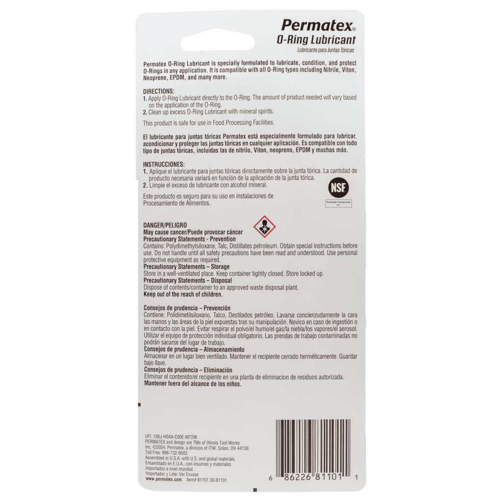 Permatex® O-Ring Lubricant 1 OZ | Permatex®