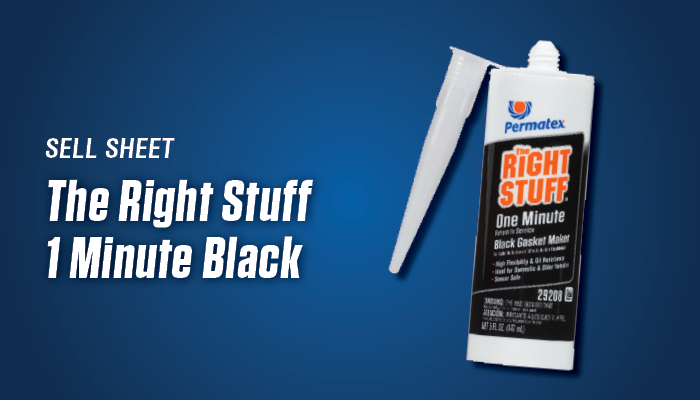 The Right Stuff 1min Black RTV Gasket Maker PX0786 - Permatex®